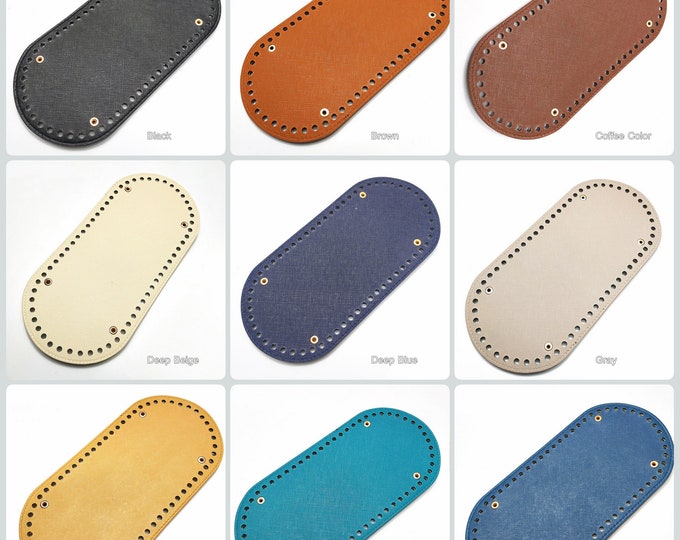 Leather Bag Bases for Knitting Shopper Bag Accessories for Knitting ...