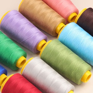 2500 Yards Polyester Strong Thread - Sewing Thread by the Spool - Denim ...