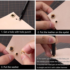 Eyelet Setter Tool With Base, Grommet Tool Kit Hardware, Eyelet Grommet ...