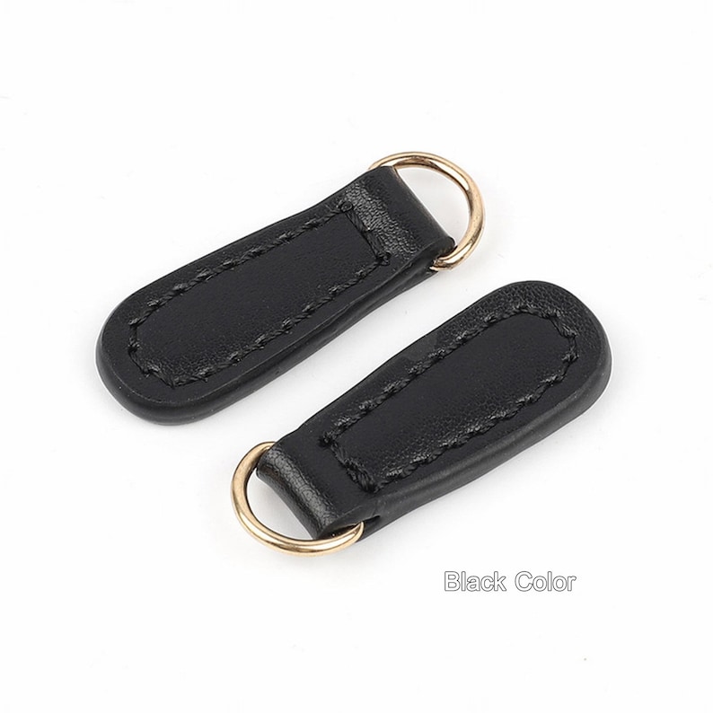 Genuine Leather Zipper Pull With D-ring Closure Fastener, Leather Purse ...