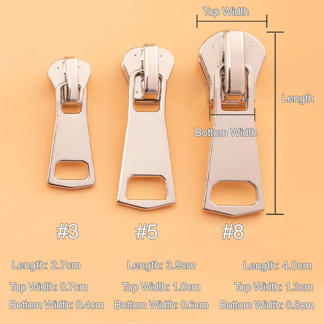 Zipper Pull Replacement, Zipper Head Pull Fastener, #3 #5 #8 Metal ...