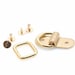 Arch Bridge Buckle for Handbag Chain Connector, Solid Brass Metal U ...