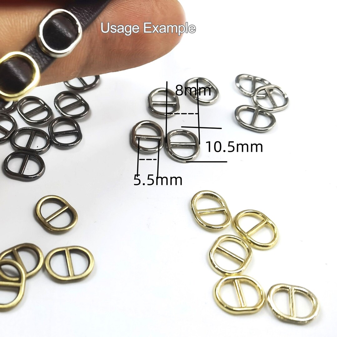 Tiny Belt Buckles for Doll, Inner 5.5mm Oval Mini BJD Buckles for Doll ...