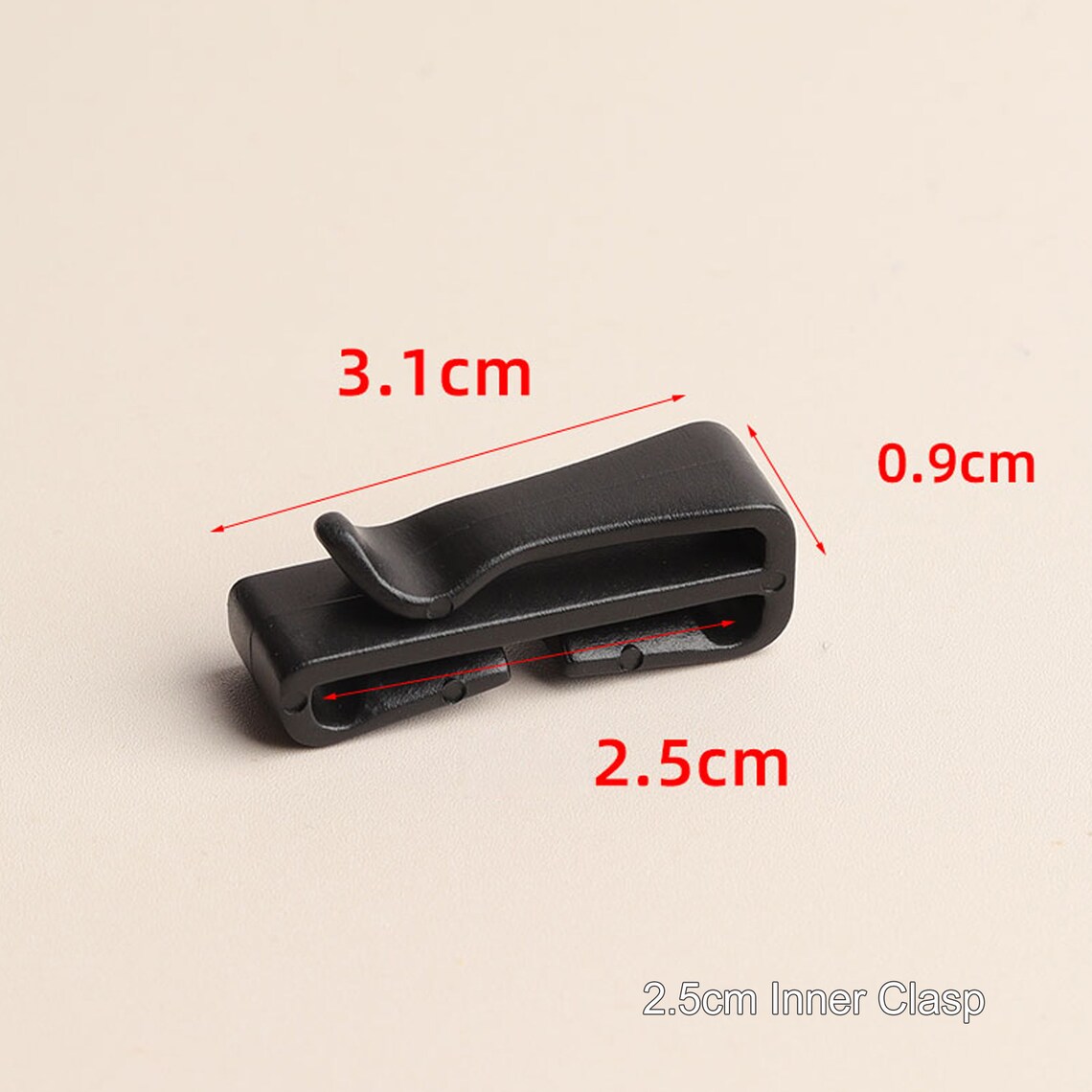 Slider Black Quick Slip Keeper Buckle -rectangle Adjustable Black ...