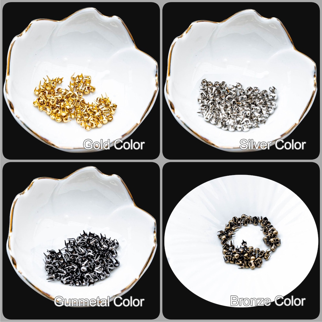 Super Tiny Claw Rivets, 2/3/4mm Miniature Round Studs, Mini Doll Prong ...