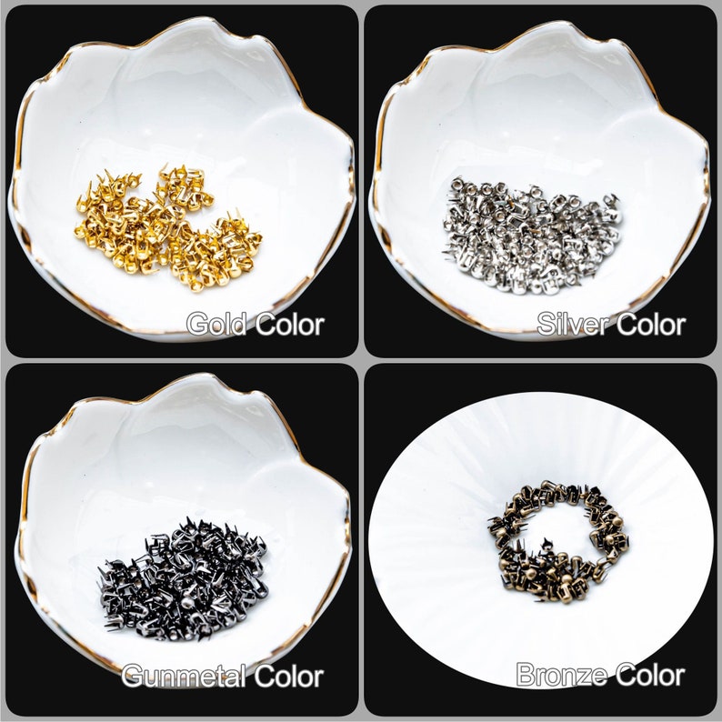 Super Tiny Claw Rivets, 2/3/4mm Miniature Round Studs, Mini Doll Prong ...