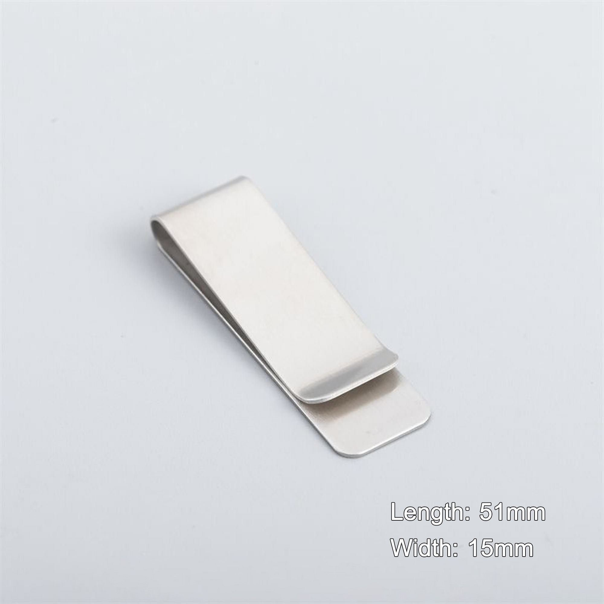 Thick & Durable Handmade Money Clip Blank, Solid Brass/ Stainless Steel ...
