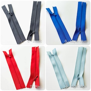 Doll Clothes Zippers, Super Tiny Closed-end Coil Teeth Zipper, Perfect ...