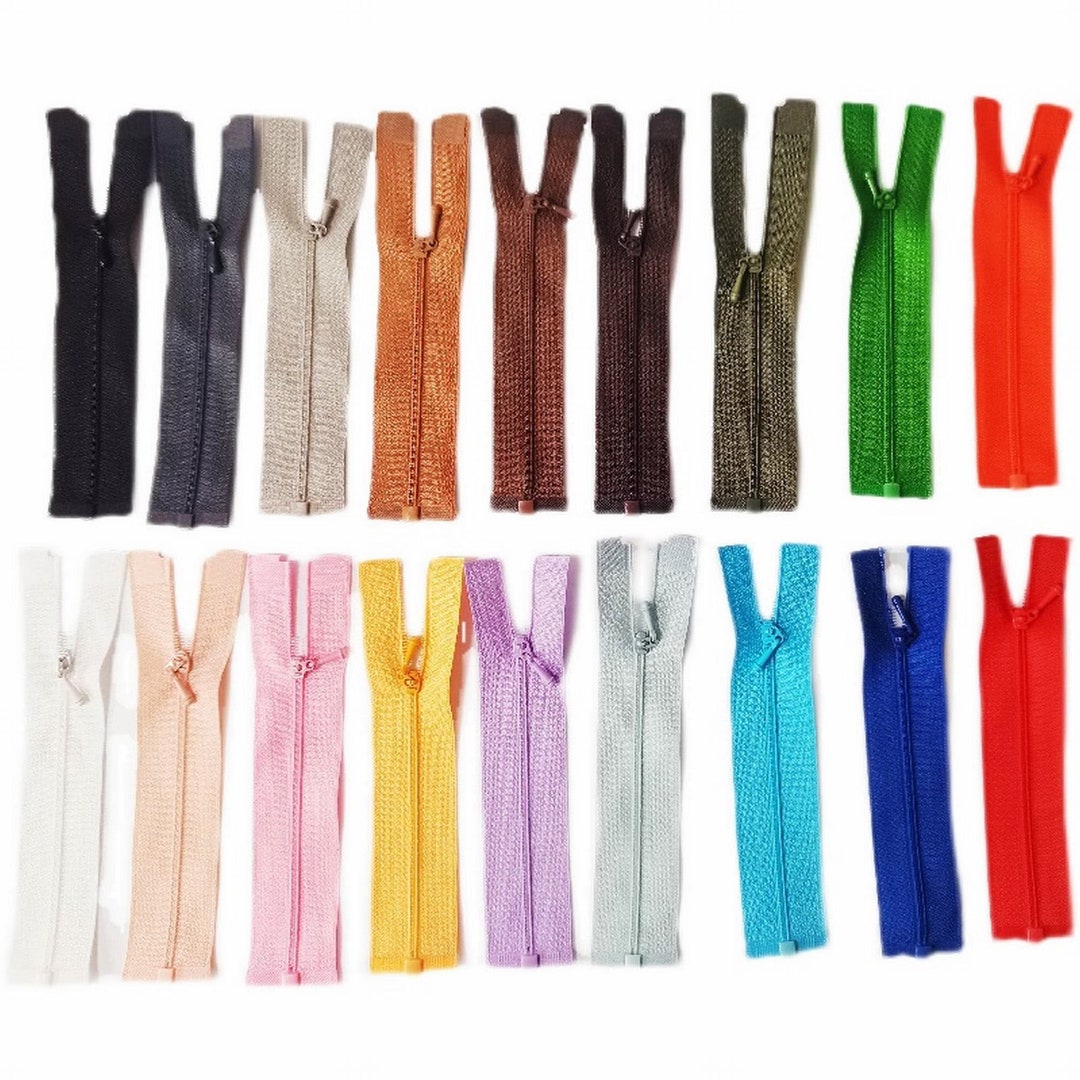 3.9" Doll Zippers, Open End Zipper for Doll Clothes, Separating Mini ...