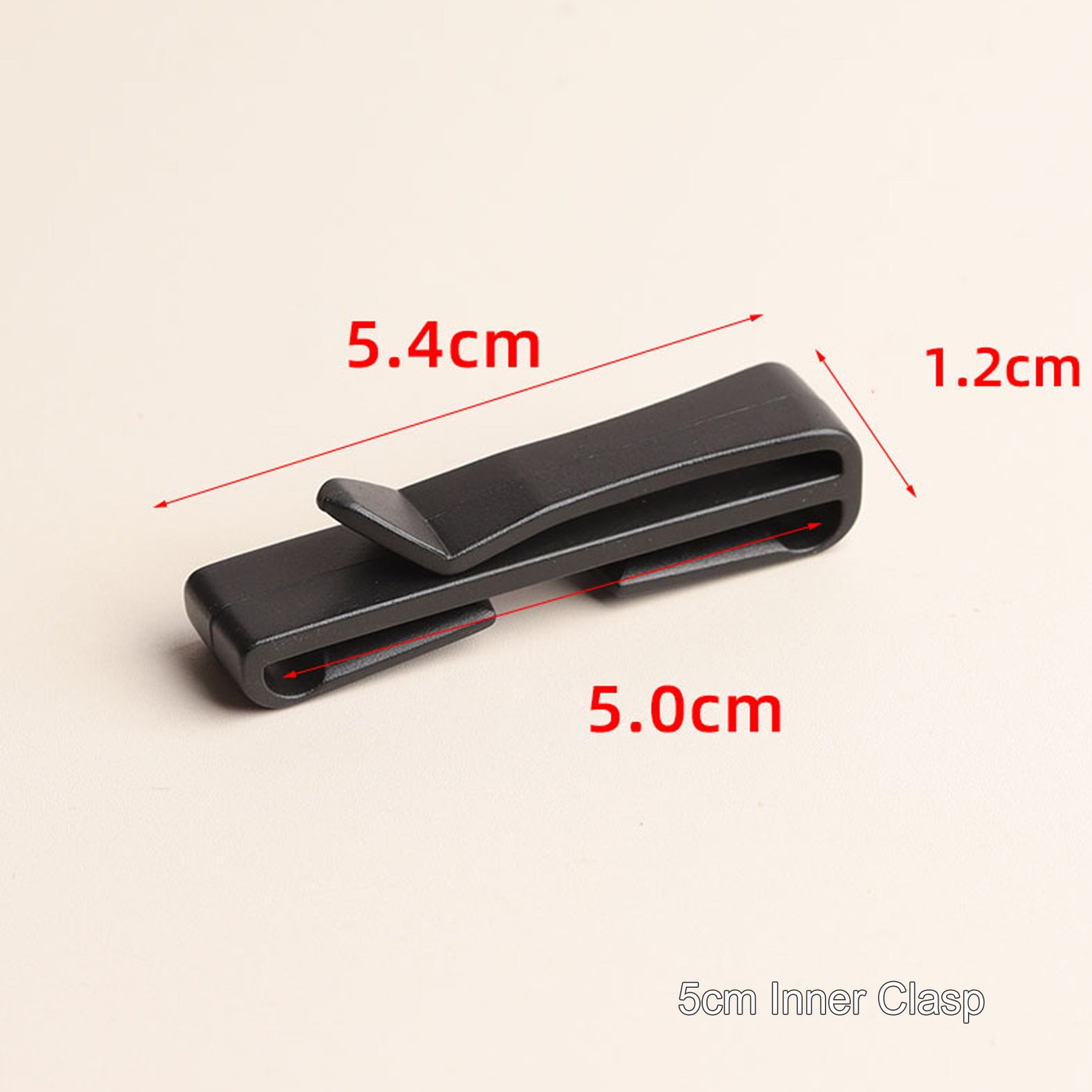 Slider Black Quick Slip Keeper Buckle -rectangle Adjustable Black ...