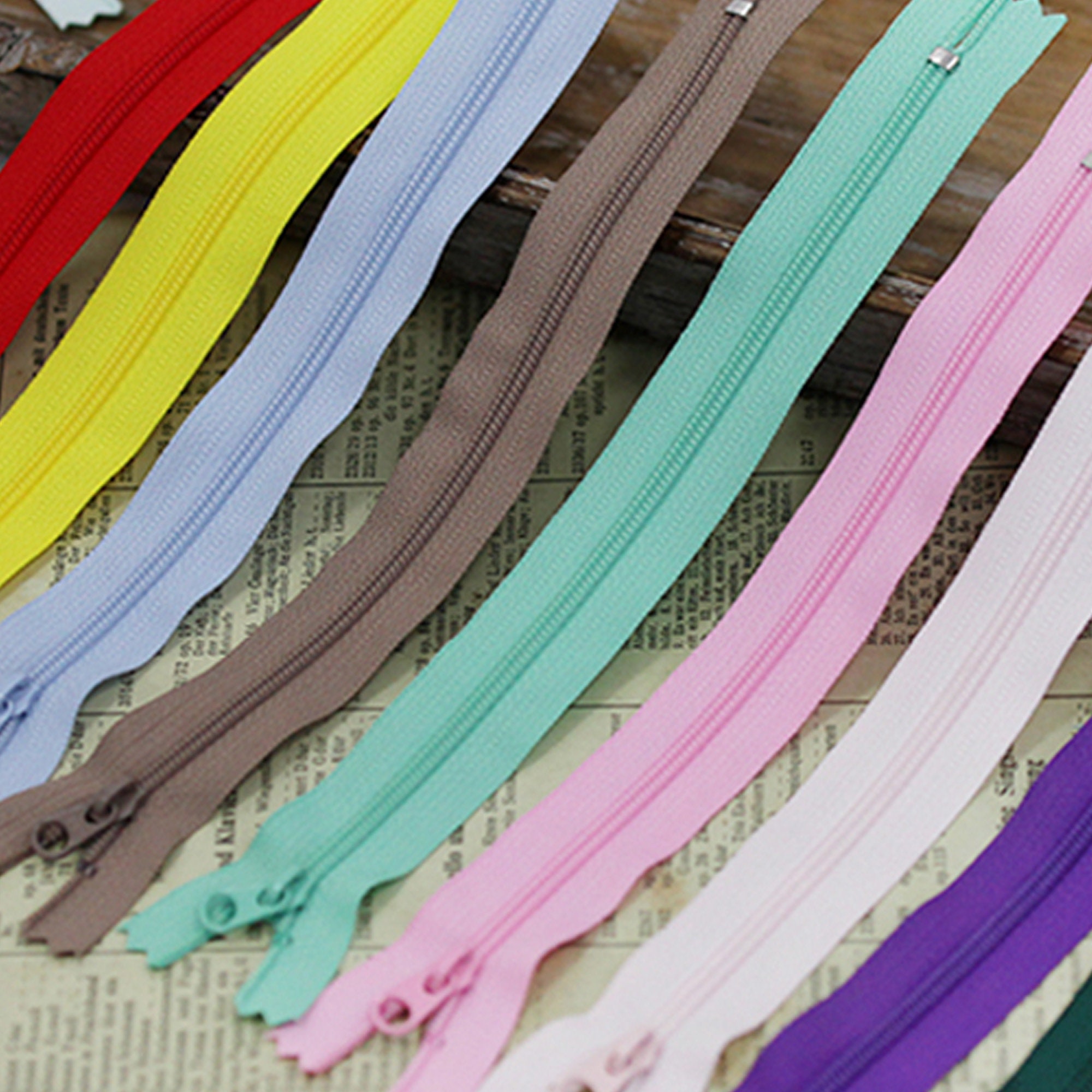 Long Zipper by the Yard, Nylon Coil Zippers for Sewing, Upholstery ...