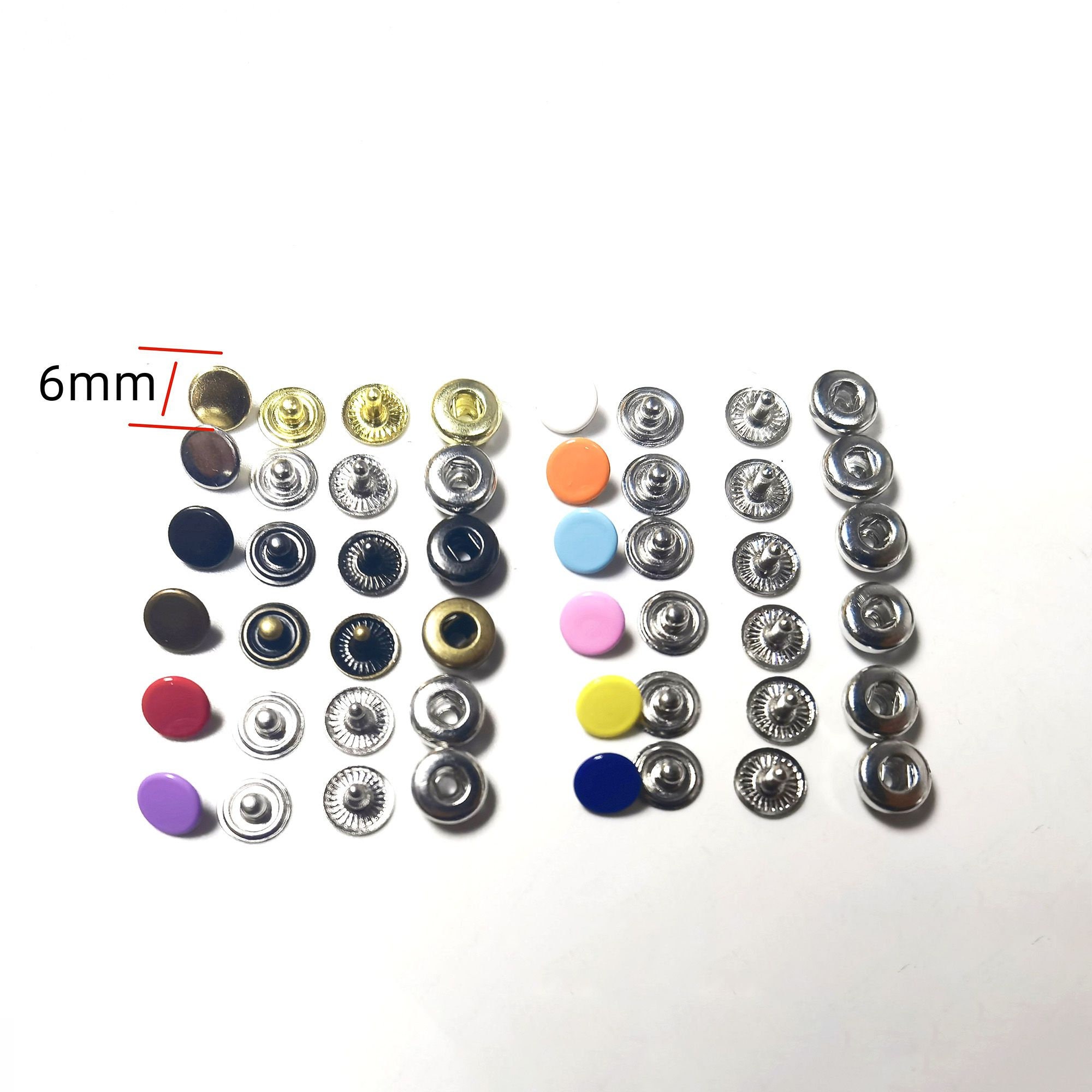 Mini 6mm Snap Button Fastener, Doll Button Sewing, Press Studs Popper ...