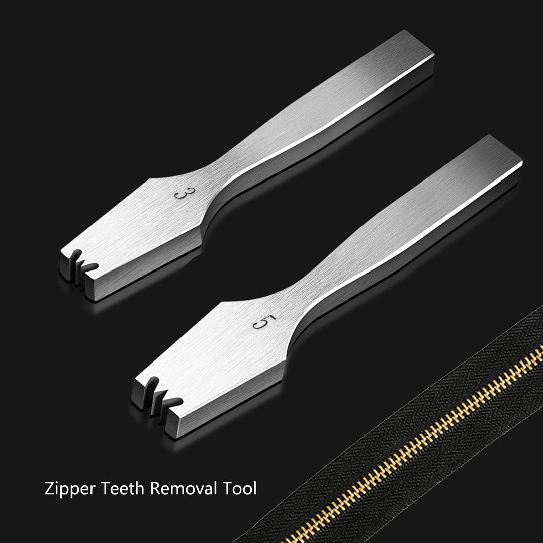 Zipper Teeth Removal Tool, 304 Stainless Steel Zipper Repair Tool, #3 ...