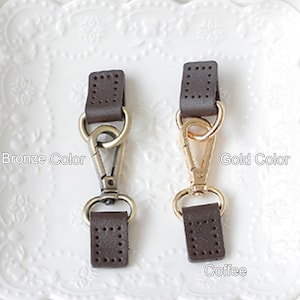 Genuine Leather With Swivel Clasp, 2 Layer Leather Closures for Handbag ...