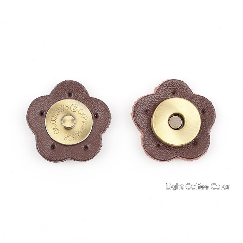 Genuine Leather With Snap Closures, Sew on Leather Fastener Button ...
