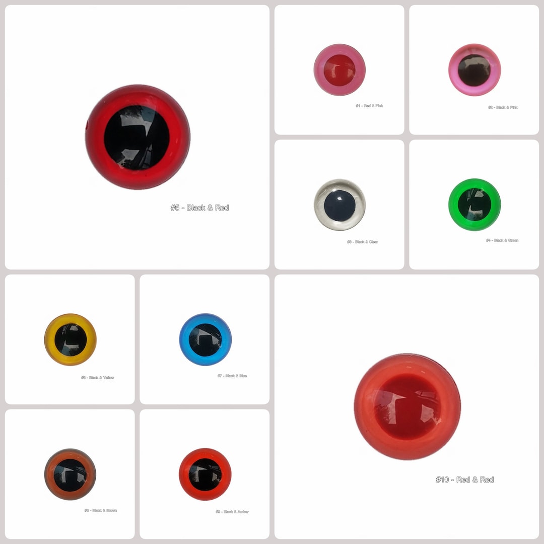 BJD Doll Eyes, Safety Toy Eye, Needle Felted Animals Eye, Round ...