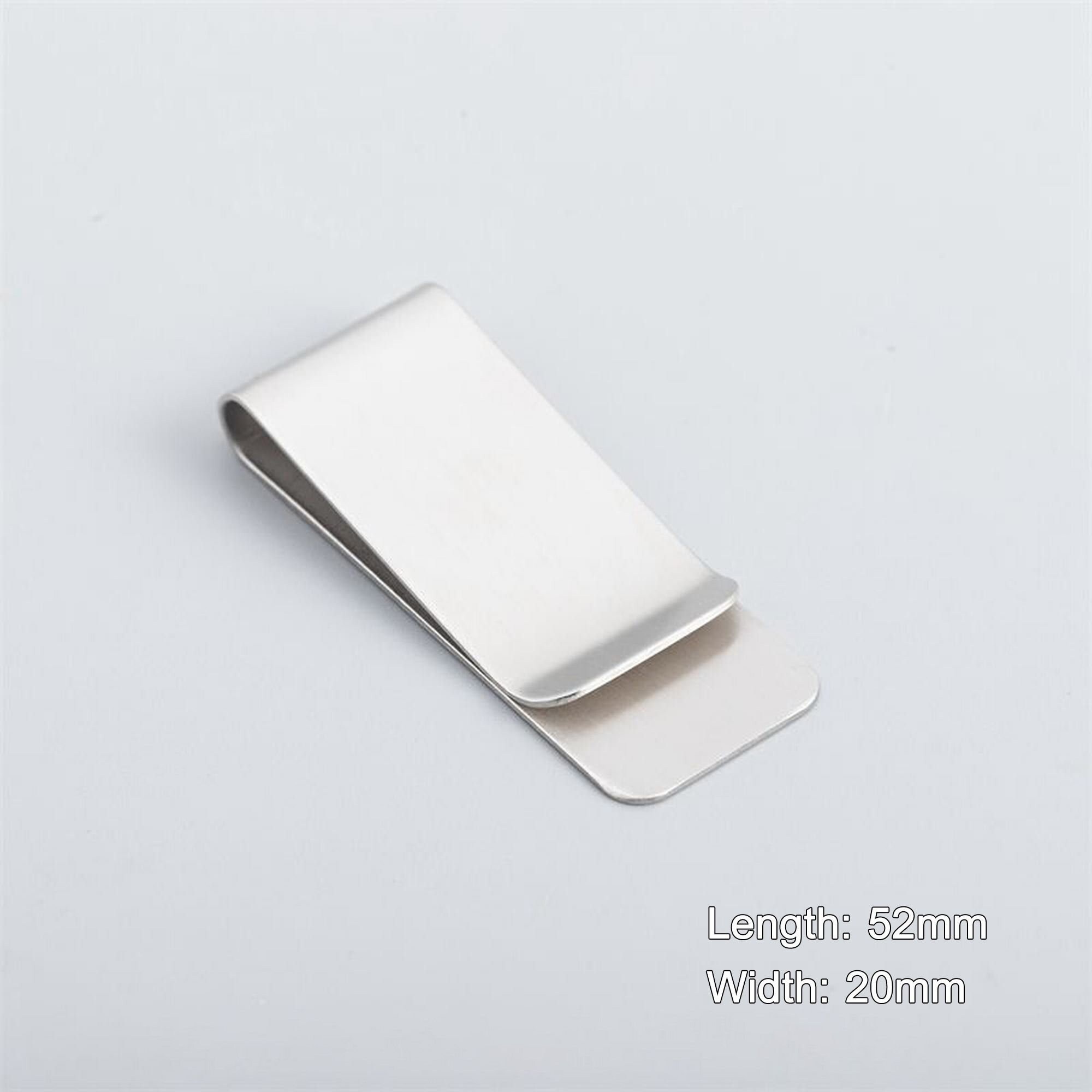 Thick & Durable Handmade Money Clip Blank, Solid Brass/ Stainless Steel ...