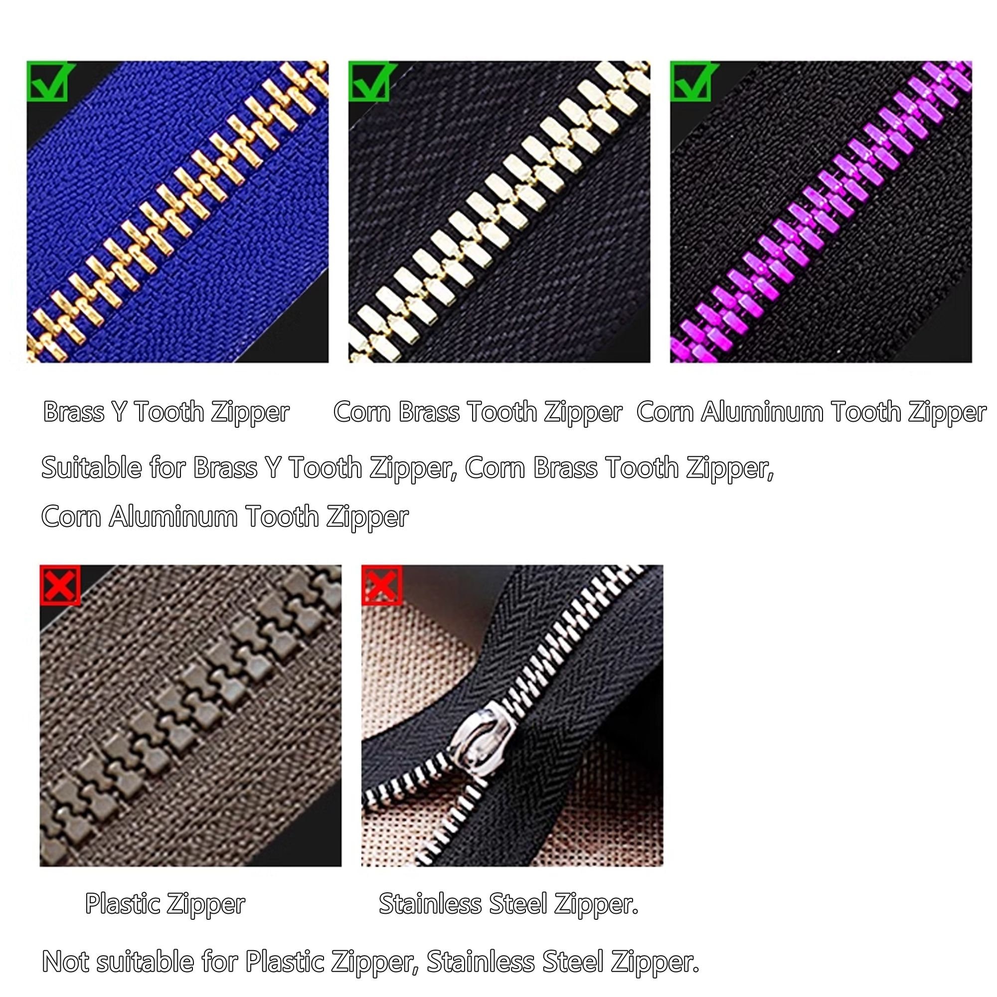 Zipper Teeth Removal Tool, 304 Stainless Steel Zipper Repair Tool, 3 5 ...