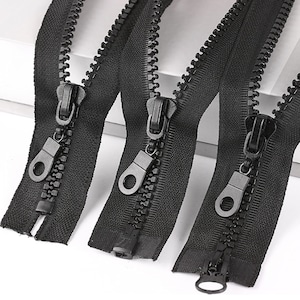 Strong & Large Molded Plastic Zipper With 1/ Two Way Slider, #8 Chunky ...
