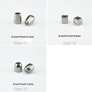 Metal Cord Lock Stopper - Gold/ Silver Tone Metal Toggle Lock - Rope ...