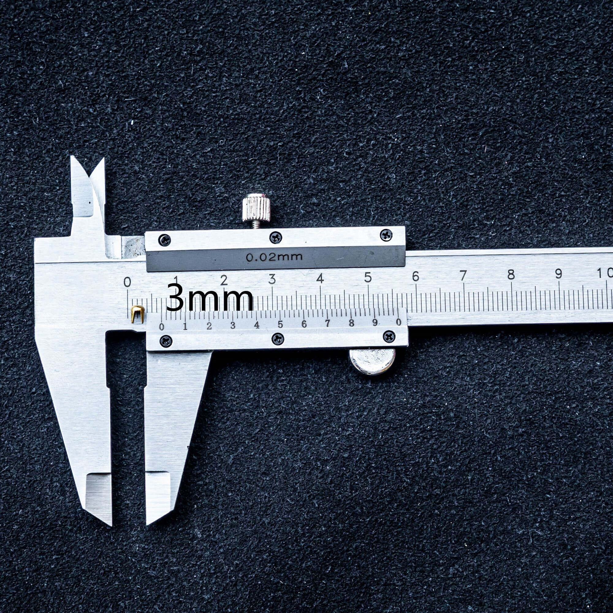 Super Tiny Claw Rivets, 2/3/4mm Miniature Round Studs, Mini Doll Prong Rivet for BJD Shoes/coat ...