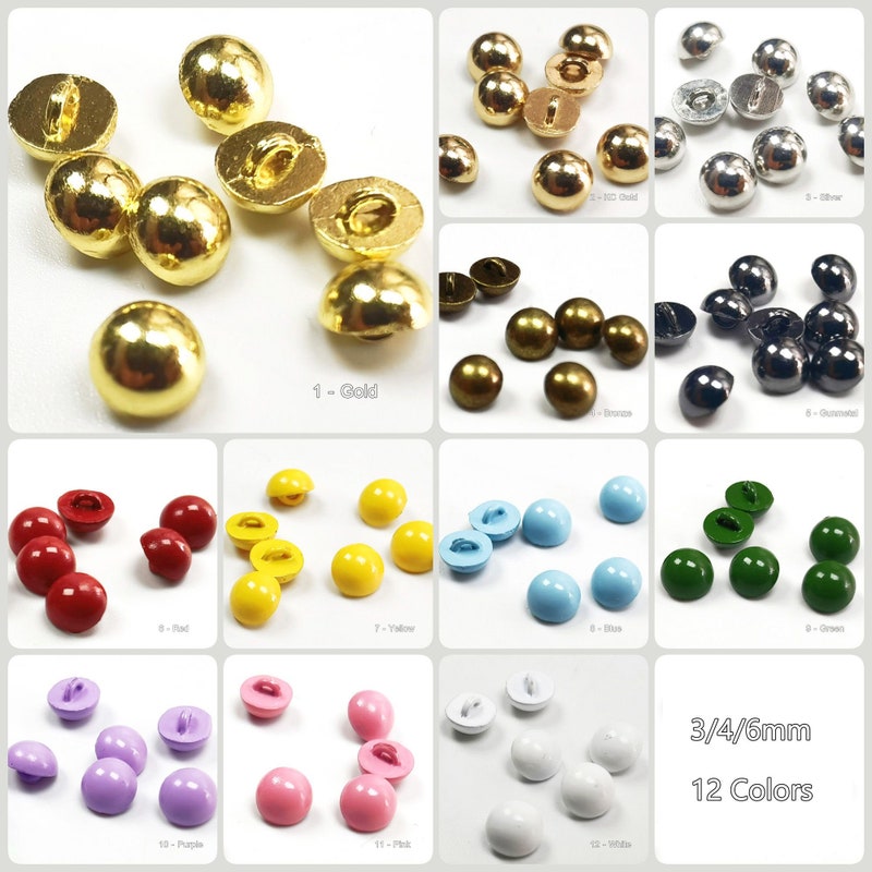 Mini Buttons 3mm 6mm - Etsy UK