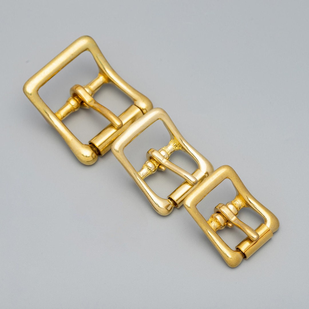 Metal Buckle Hardware Replacement, Solid Brass Belt Roller Bar Buckles ...