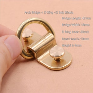 Arch Bridge Buckle for Handbag Chain Connector, Solid Brass Metal U ...