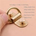 Arch Bridge Buckle for Handbag Chain Connector, Solid Brass Metal U ...