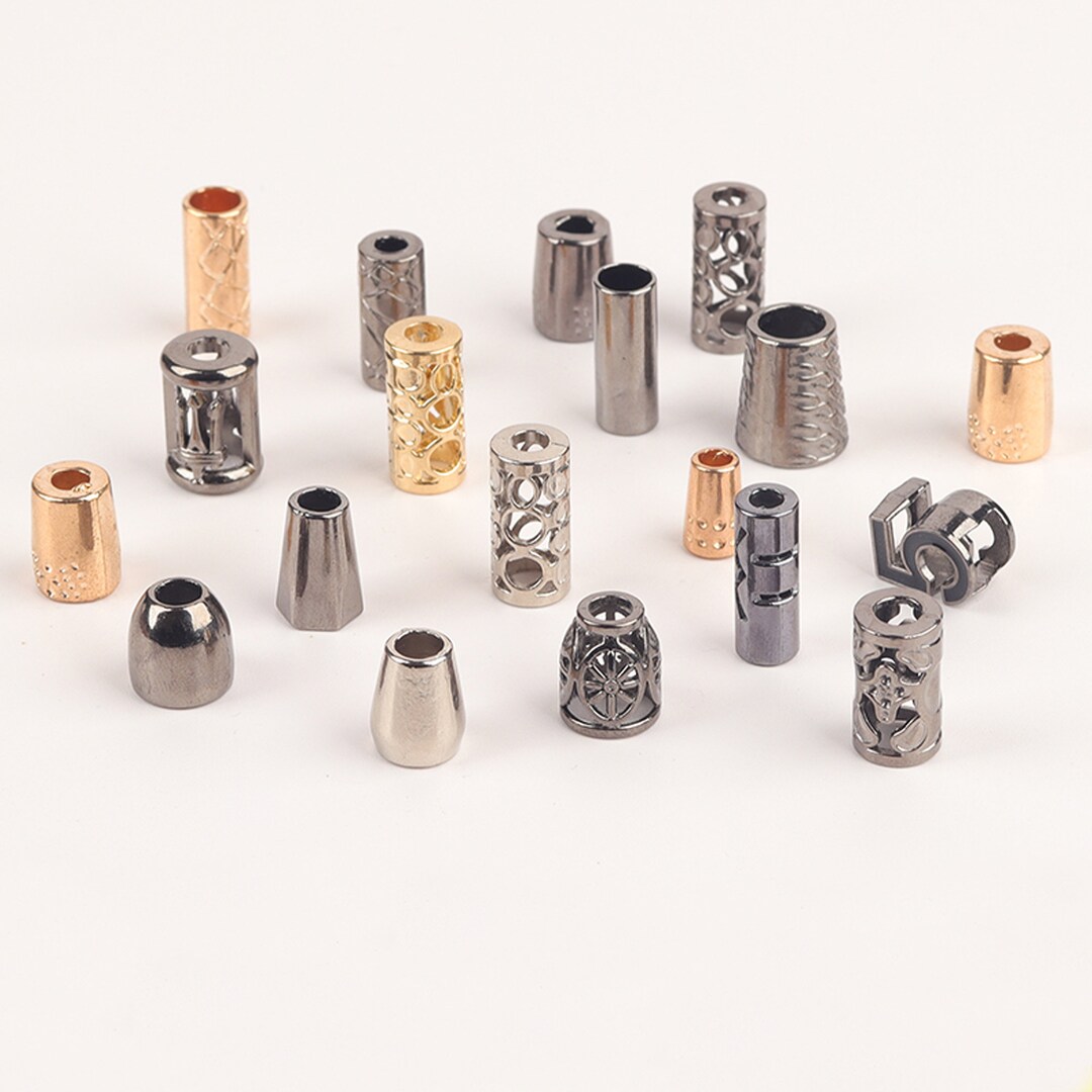 Metal Cord Lock Stopper - Gold/ Silver Tone Metal Toggle Lock - Rope ...