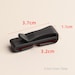 Slider Black Quick Slip Keeper Buckle -rectangle Adjustable Black ...