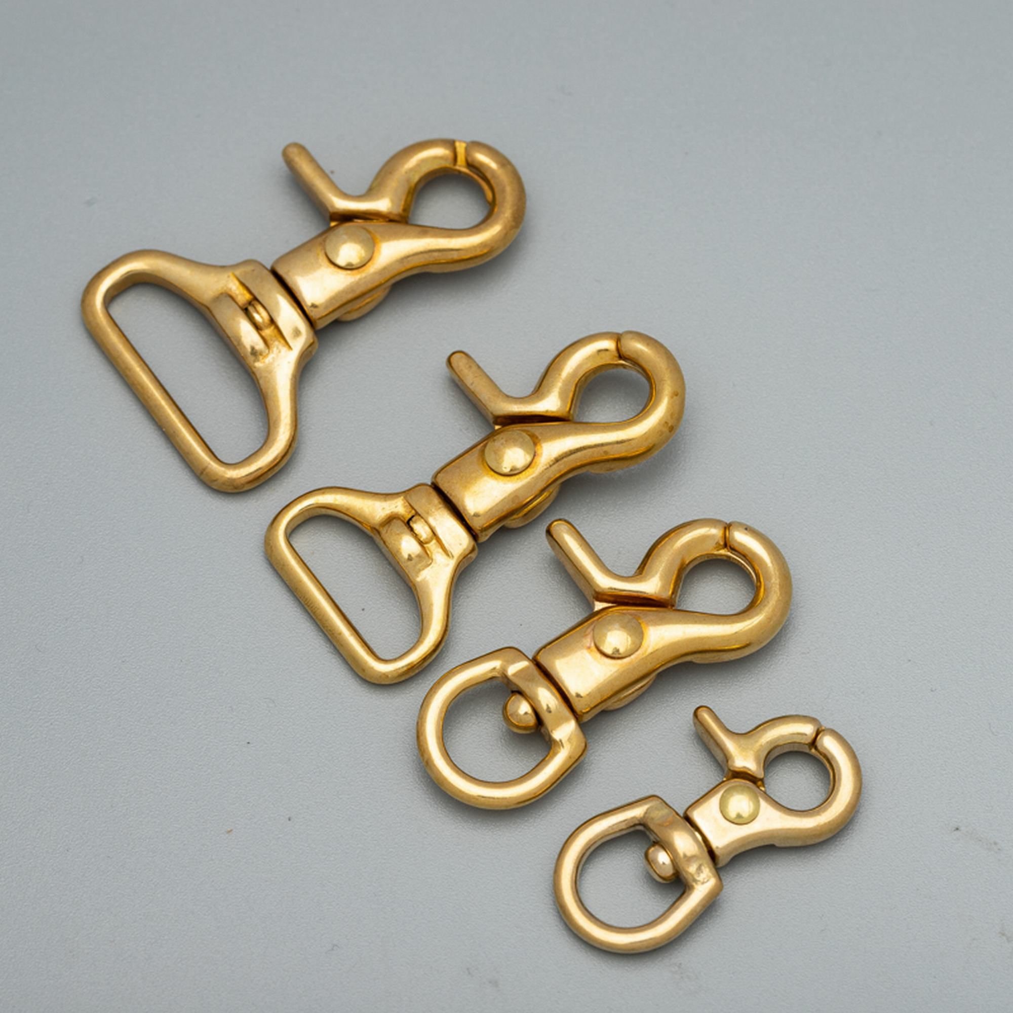 Swivel Trigger Snap Hooks,solid Brass Keychain Lobster Clasp With D ...