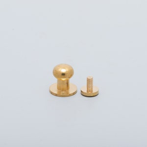 Rivets and Studs for Leather, Metal Screw Rivets Connector, Solid Brass ...