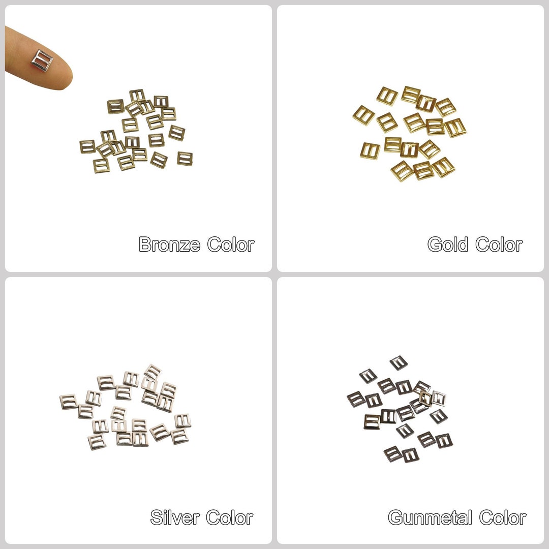 Tiny Buckles for Doll Garments, Inner 5mm Miniature Square Buckle ...