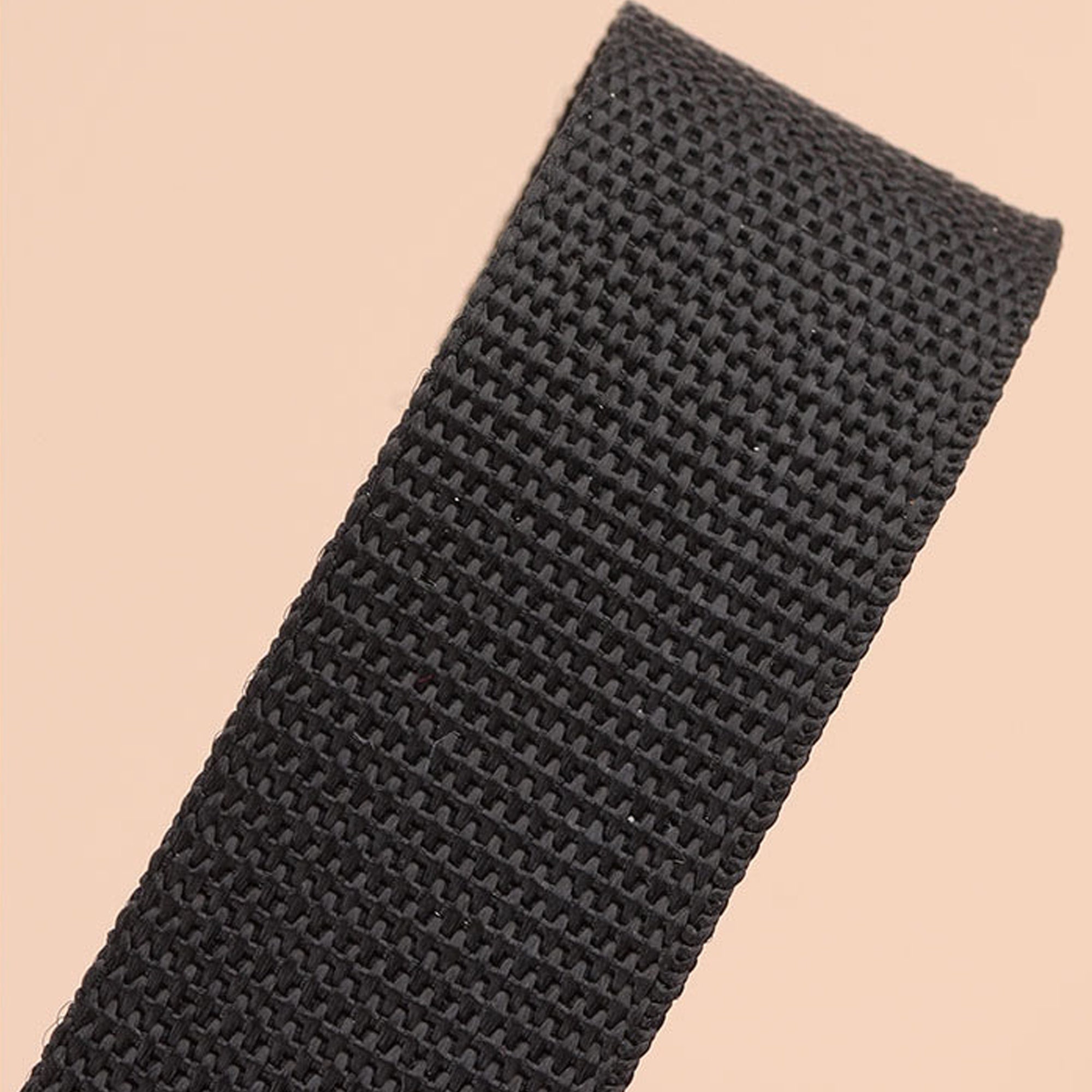 Black Webbing Belts Webbing Fabric Ribbon Band Straps Dog Pets Collar ...