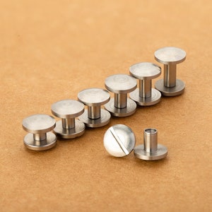 Chicago Screw for Leather, 304 Stainless Steel Screw Posts Rivets, Belt ...