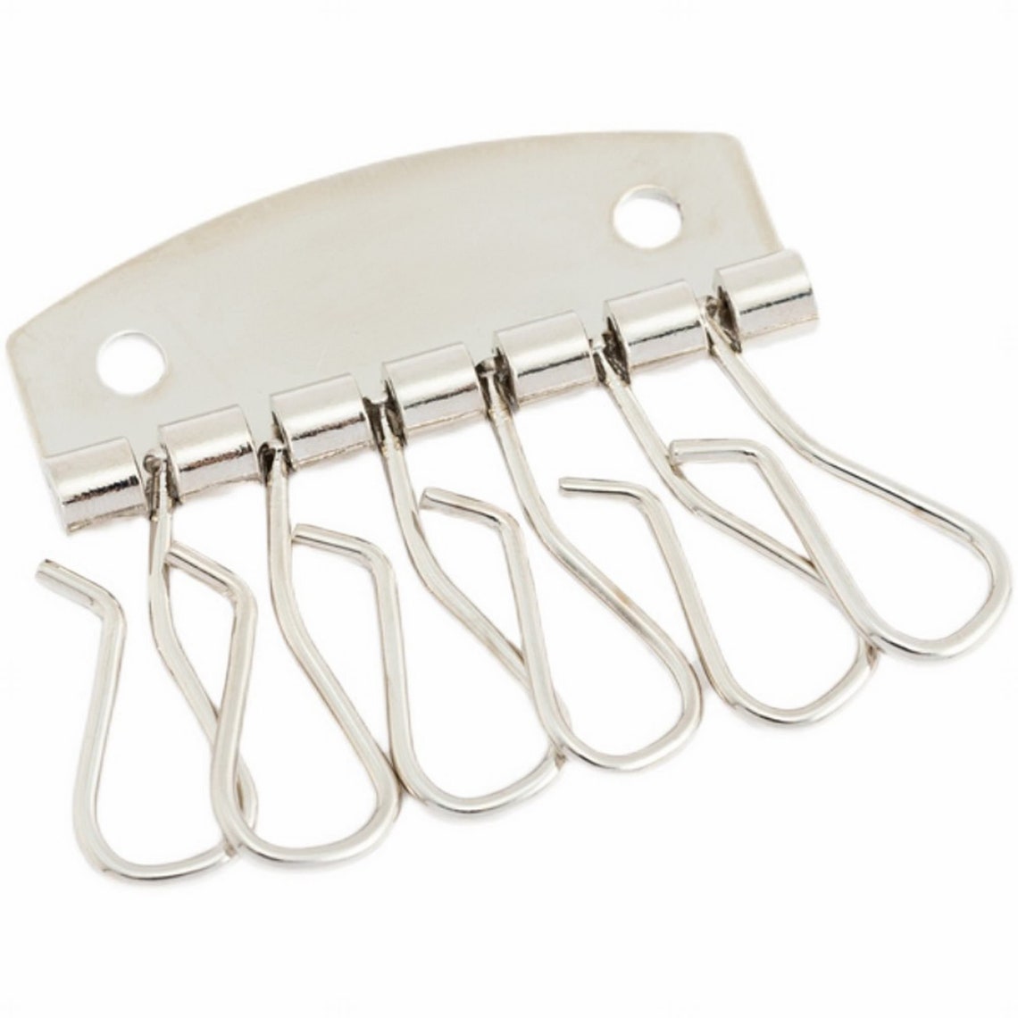 Key Holder Plate With 6 Hooks, Brass Key Pouch Holder, Keychain Pad ...