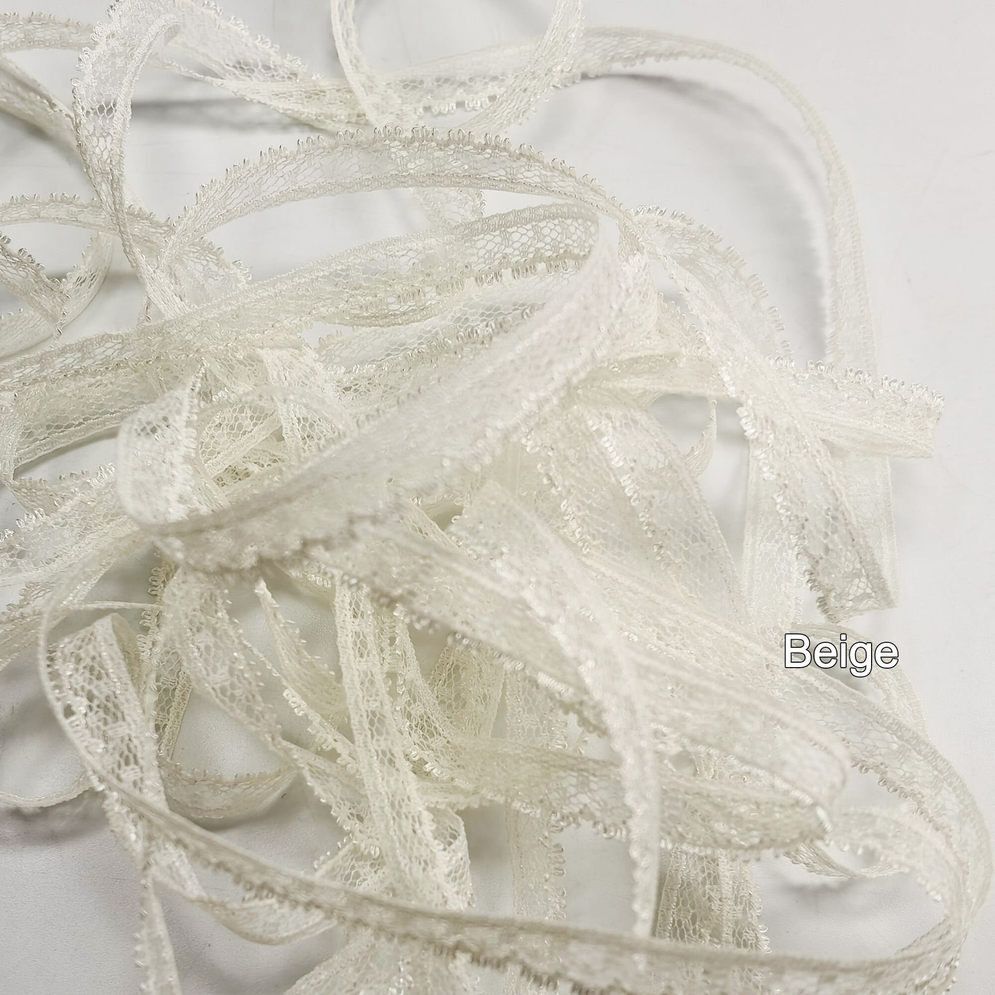 Doll Lace Trim, Tiny Lace Ribbon for Sewing, Floral Lace Fabric for BJD ...