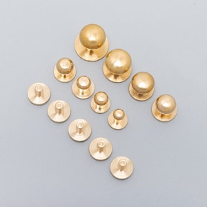 Rivets and Studs for Leather, Metal Screw Rivets Connector, Solid Brass ...