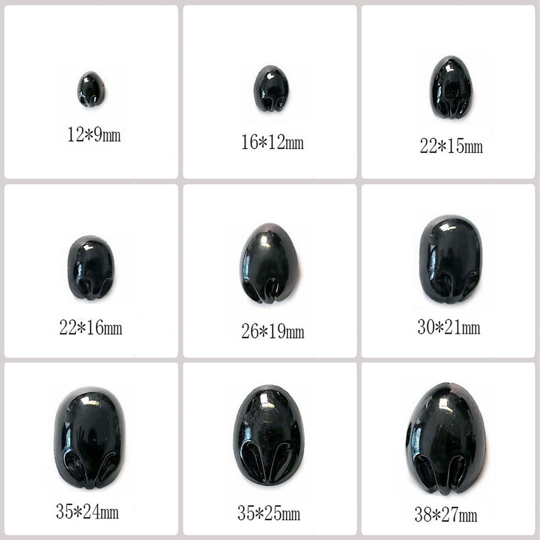 Realistic Doll Nose, Black Plastic Nose Supplies, Toy Nose Replacement ...