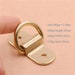 Arch Bridge Buckle for Handbag Chain Connector, Solid Brass Metal U ...
