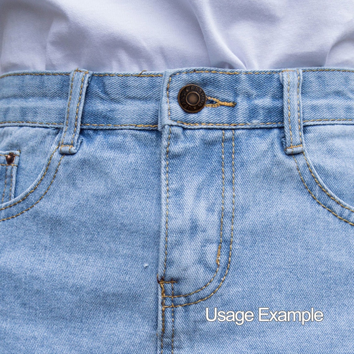 Jean Button Replacement, Reusable Metal Jeans Tacks, No-sew Removable ...
