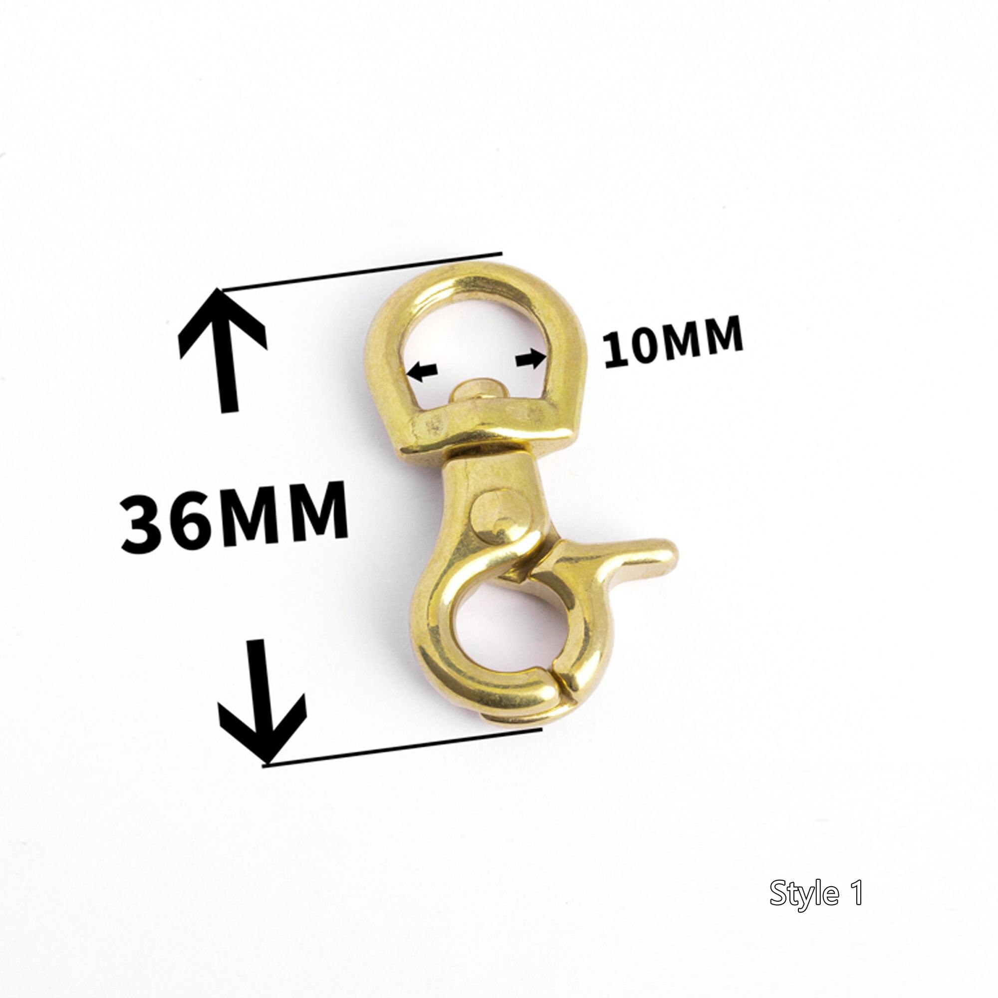 Swivel Trigger Snap Hooks,solid Brass Keychain Lobster Clasp With D ...