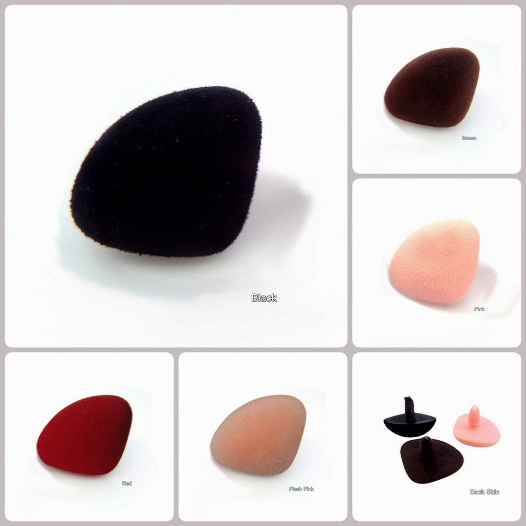 Flocked Animal Nose, Velvet Nose Supplies, Amgiurumi Safety Nose ...