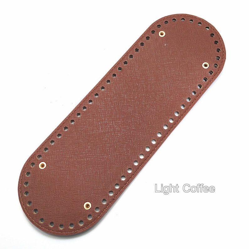 PU Leather Bottom for Knitting Bag, DIY Bag Base, Oval Bottom With ...