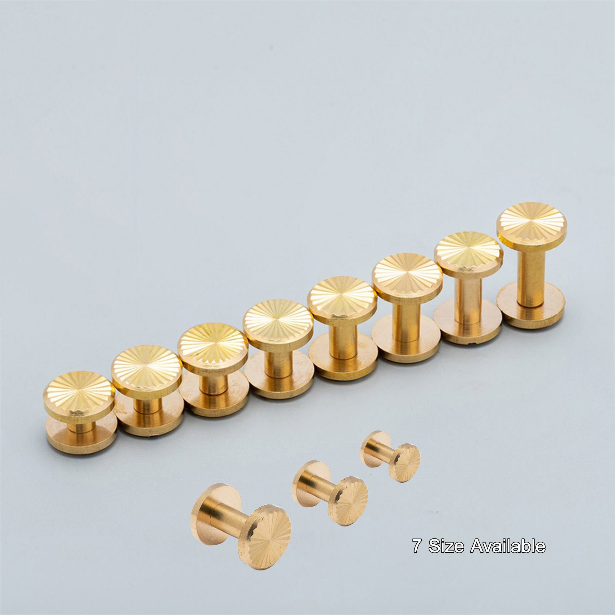Binding Chicago Screws for Handbags,solid Brass Screwed Studs Post ...