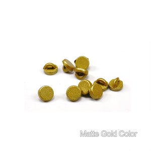 4mm Mini Round Metal Buttons, Super Tiny Shank Buttons, Doll Clothing ...