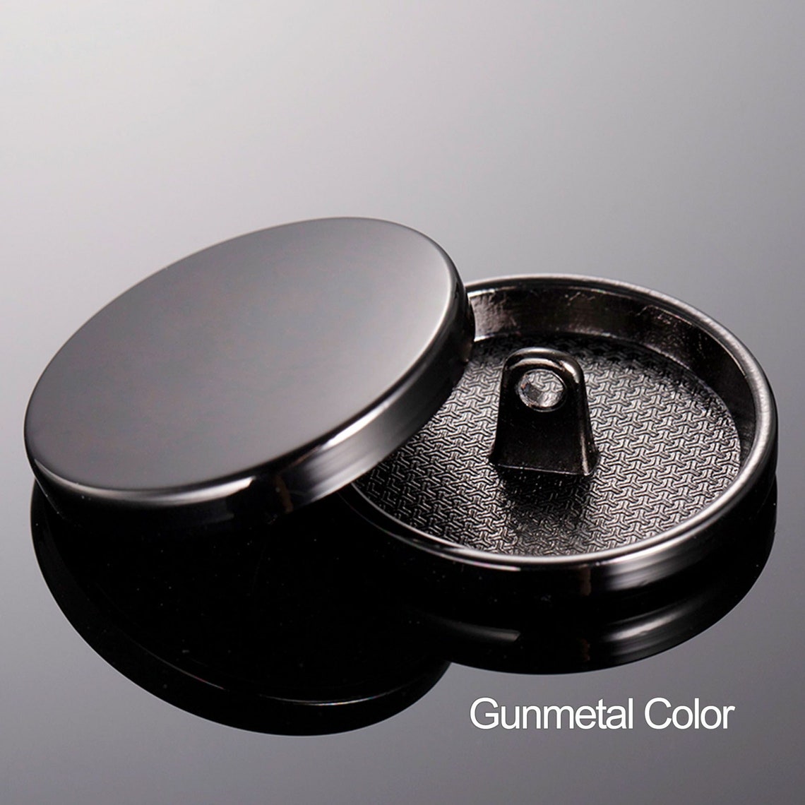 Flat Round Metal Buttons, Shank Buttons, Clothing Sewing Fasteners ...