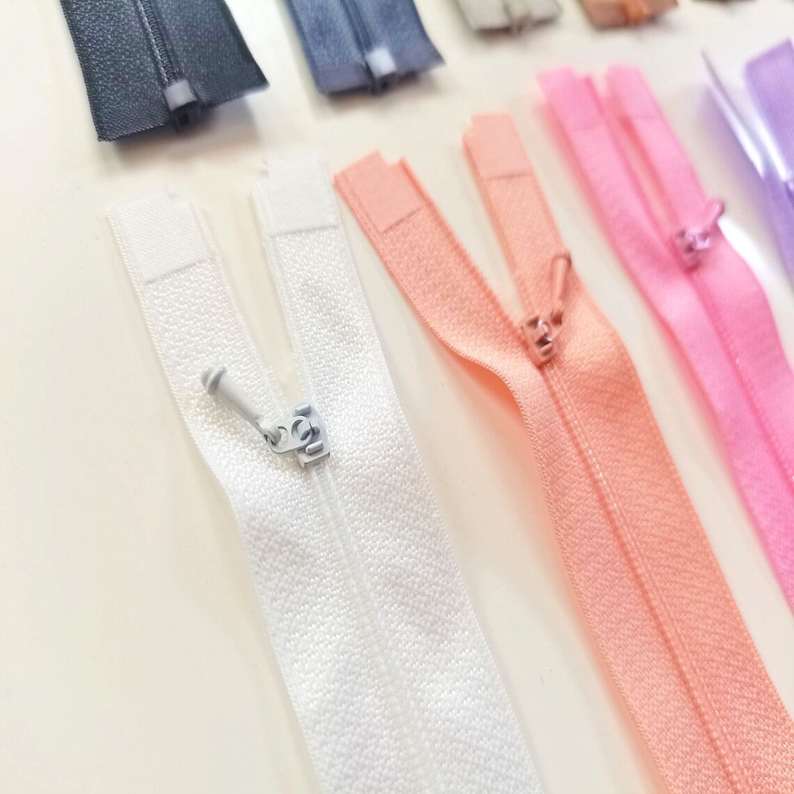 3.9" Doll Zippers, Open End Zipper for Doll Clothes, Separating Mini ...