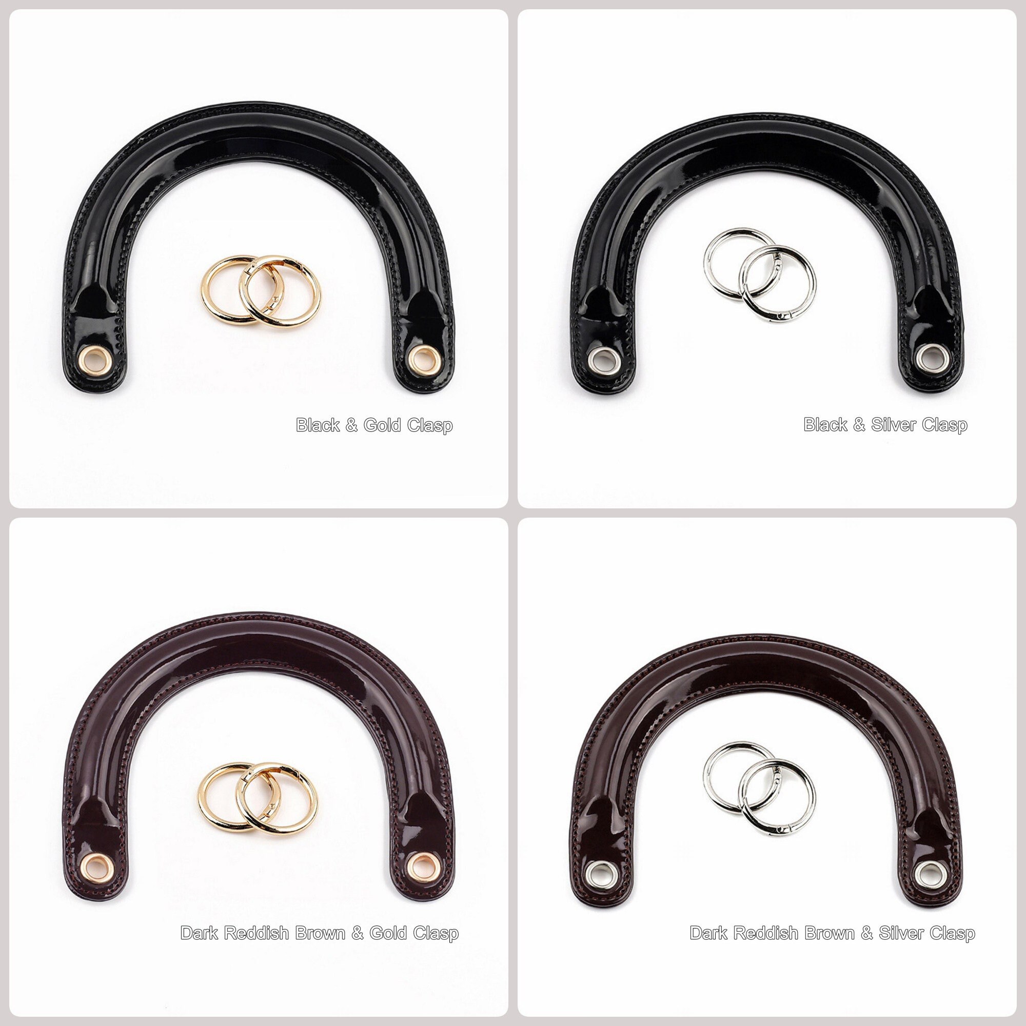 U Shape Bag Handles, Diy Bag Handle Replacement, PU Leather Macrame Bag ...